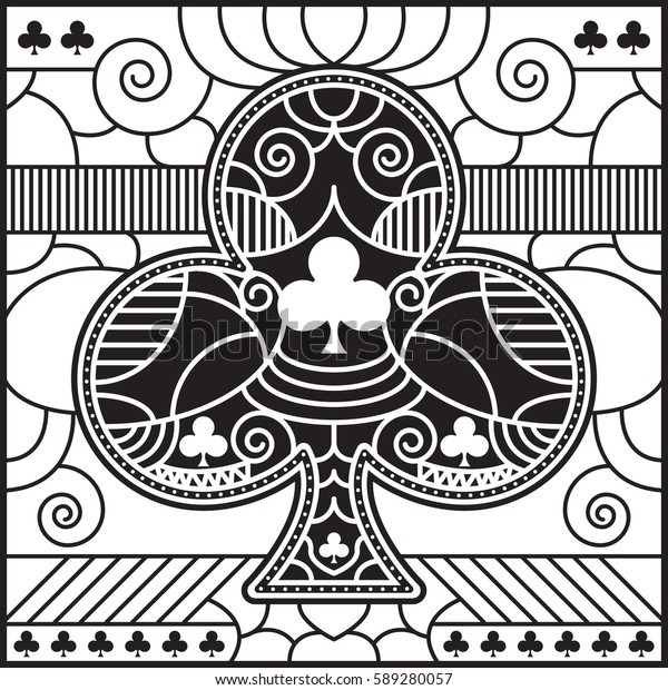 Fancy Poker Symbol Vector Format This Stock Vector (Royalty Free ...