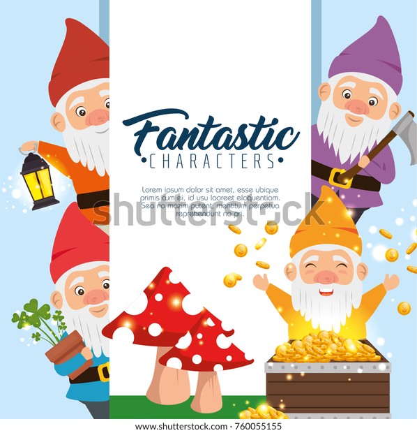 Fantastic Character Dwarf Cartoon Stock Vector (Royalty Free) 760055155 ...