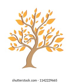 Fantastic Gold Tree Stock Vector (Royalty Free) 1142229665 | Shutterstock
