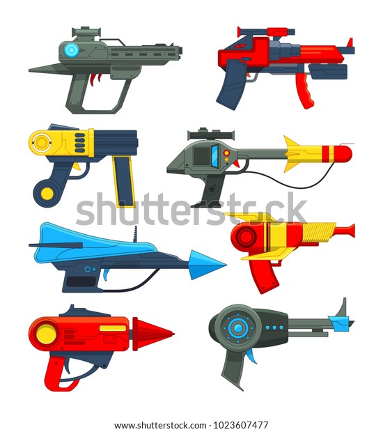 Fantastic Space Weapons Cartoon Style Weapon Stock Vector (Royalty Free ...
