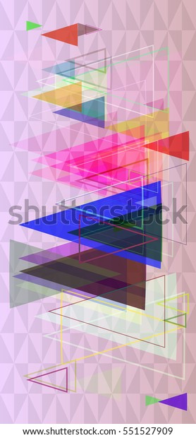 Fantasy Abstract Drawing Opposed Brochure Around Stock Vector (Royalty ...