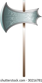 Fantasy Anime Axe Stock Vector (Royalty Free) 30216781