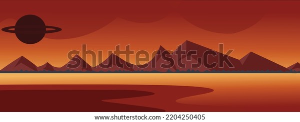 Fantasy Background Ui Game Cartoon Illustration Stock Vector (Royalty ...