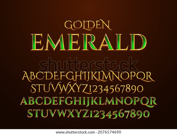 2,362 Emerald Font Images, Stock Photos & Vectors | Shutterstock