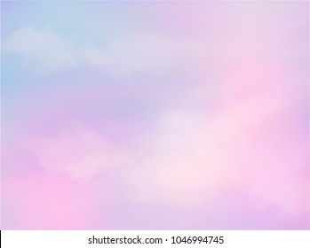 Fantasy Pastel Sky Soft Cloud Abstract Stock Vector (Royalty Free ...