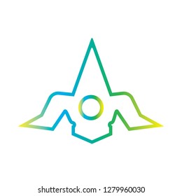 Fantasy Spaceship Logo Icon Vector Stock Vector (Royalty Free ...