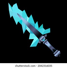 Fantasy Sword Blue Magic Blade: เวกเตอร์สต็อก (ปลอดค่าลิขสิทธิ์ ...