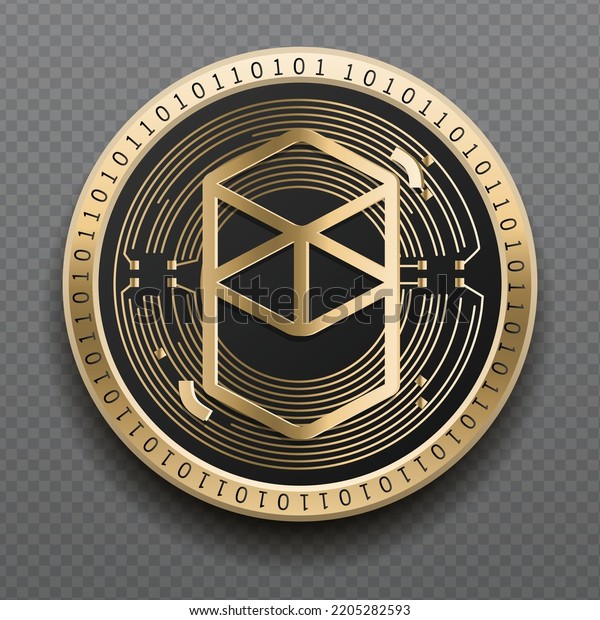Fantom Ftm Cryptocurrency Golden Coin Isolated Stock Vector (Royalty ...