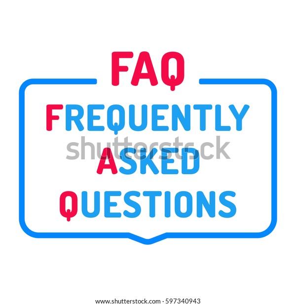 Faq Frequently Asked Questions Badge Flat Stock Vector (Royalty Free ...