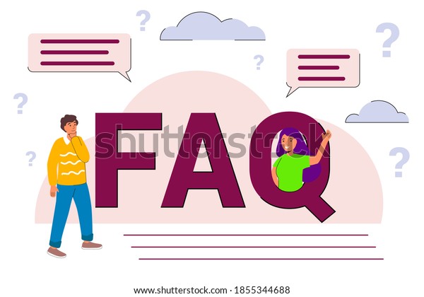 Faq Frequently Asked Questions Flat Vector Stock Vector (Royalty Free ...