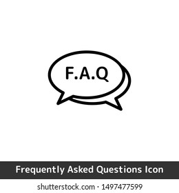 Faq Frequently Asked Questions Vector Icon Stock Vector (Royalty Free ...