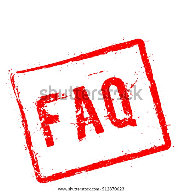 Faq Red Rubber Stamp Isolated On Stock Vector (Royalty Free) 512870623