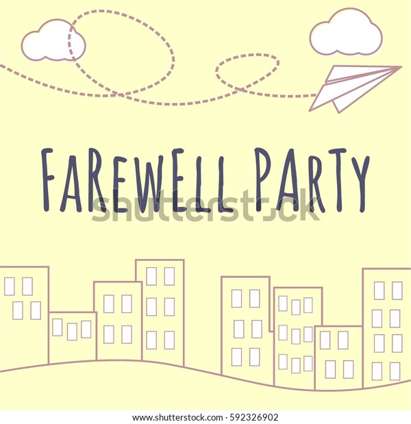 Farewell Party Illustration Stock Vector (Royalty Free) 592326902 ...