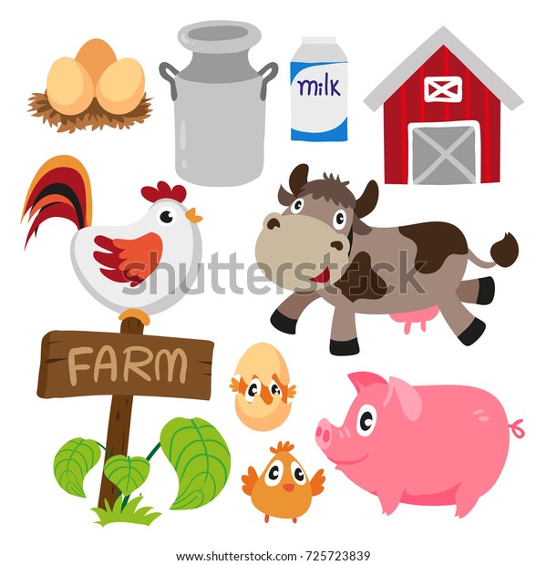 Farm Character Design Stock Vector (Royalty Free) 725723839 | Shutterstock