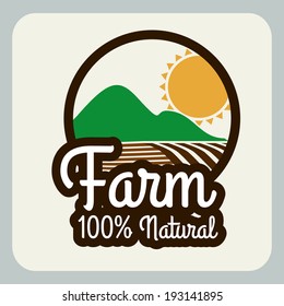 Farm Design Over Gray Background Vector Stock Vector (Royalty Free ...