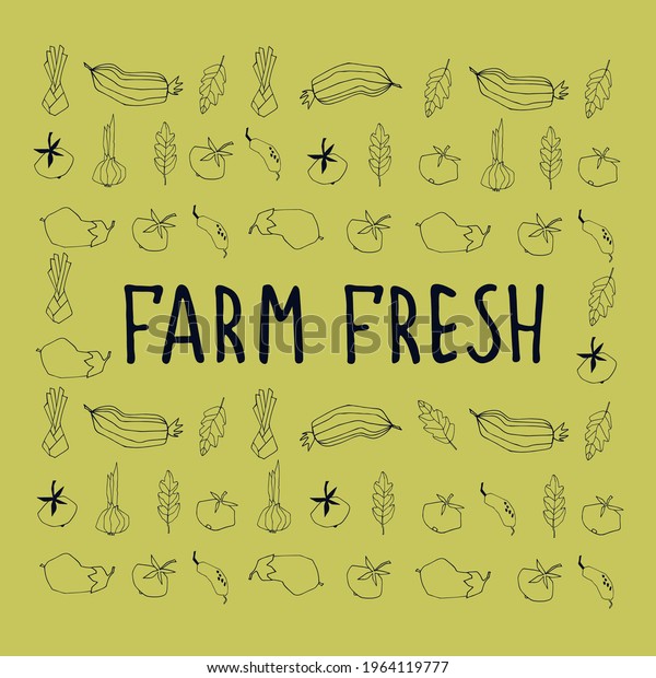 Farm Fresh Hand Drawn Vector Illustrations Stock Vector (Royalty Free ...