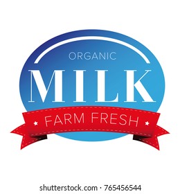 Farm Fresh Milk Label Vector Stock Vector (Royalty Free) 765456544 ...