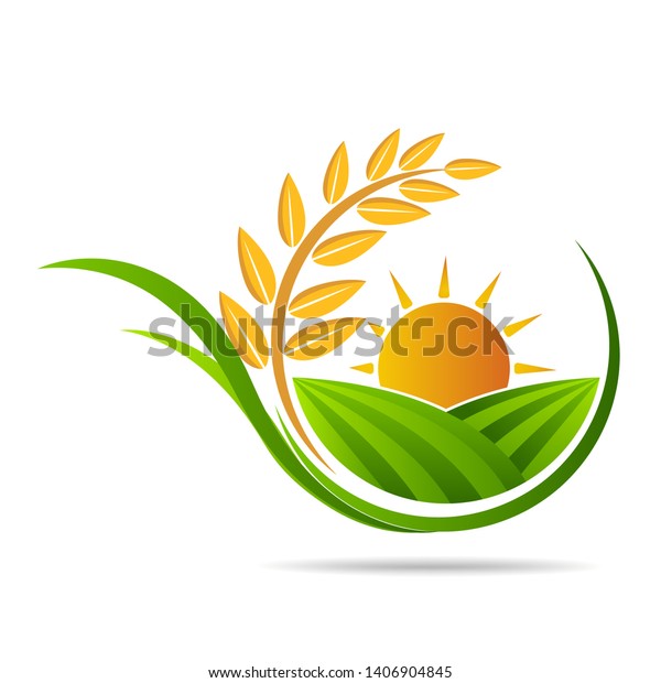 Farm Icon Concept Logo Full Vector Stock Vector (Royalty Free ...