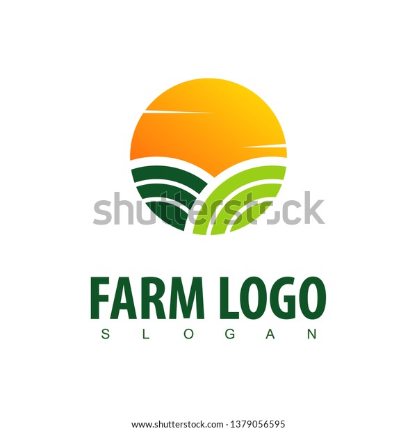 Farm Logo Design Inspiration Stock Vector (Royalty Free) 1379056595 ...