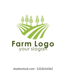 Vector Agriculture Organic Farm Line Logos Stock Vector (Royalty Free ...