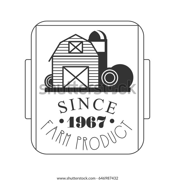 Farm Product Since 1967 Logo Black Stock Vector (Royalty Free ...