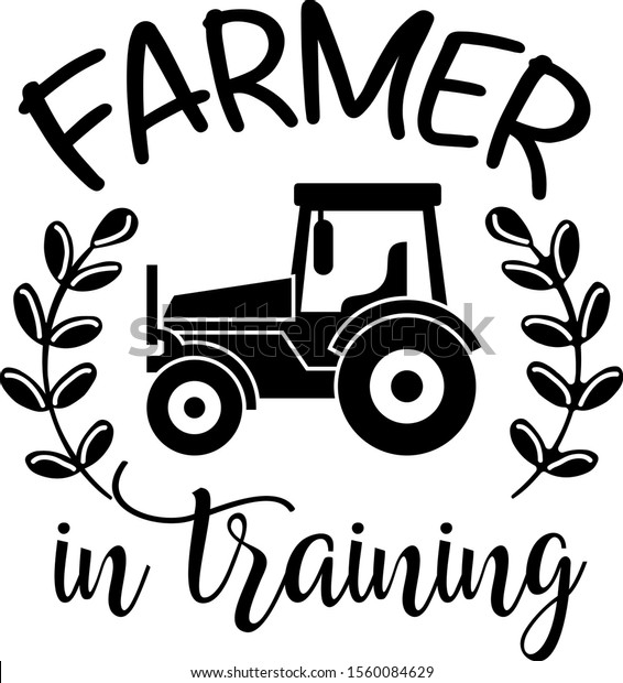 Farmer Training Vector File Little Farmer Stock Vector (Royalty Free ...