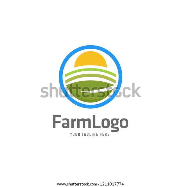 Farmer Vector Logo Template Agriculture Logo Stock Vector (Royalty Free ...