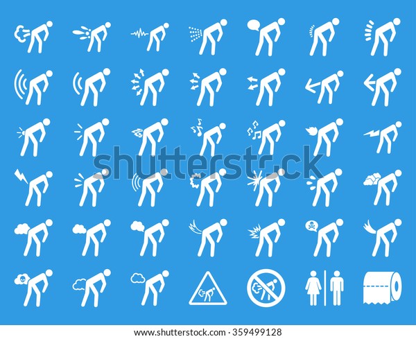 Fart Persons Icon Set Stock Vector (Royalty Free) 359499128 | Shutterstock