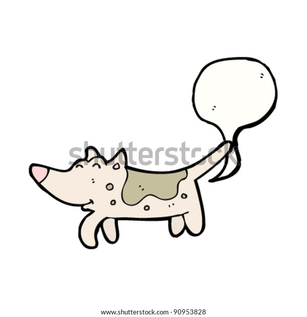 Farting Dog Cartoon Stock Vector (Royalty Free) 90953828