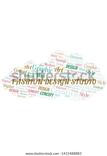 Fashion Design Studio Word Cloud Wordcloud Stock Vector (Royalty Free ...