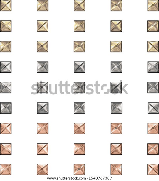 Fashion Elements Pyramid Metal Studs Vector Stock Vector (Royalty Free ...