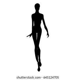 Fashion Illustration Model Vector Stock Vector (Royalty Free) 645124705 ...