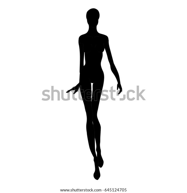 Fashion Illustration Model Vector Stock Vector (Royalty Free) 645124705 ...