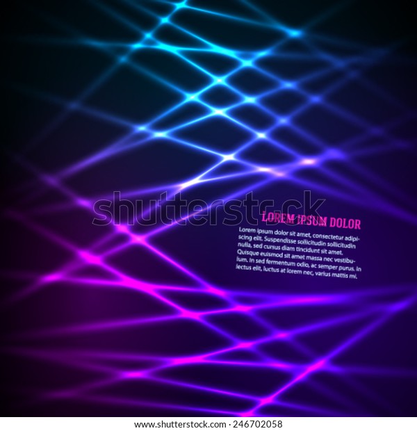 Fashion Lights Background Bright Glowing Blur Stock Vector (Royalty ...