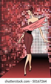Fashion Model Vector Illustration Stock Vector (Royalty Free) 50167264 ...