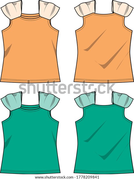 Fashion Woman Vector Template Pattern Stock Vector (Royalty Free ...