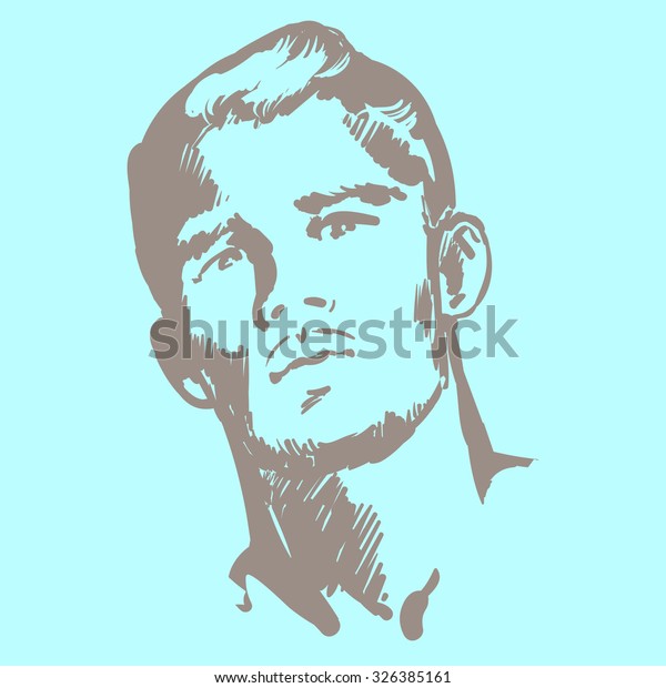 Fashionable Men Freehand Drawing Vector Be Stock Vector (Royalty Free ...
