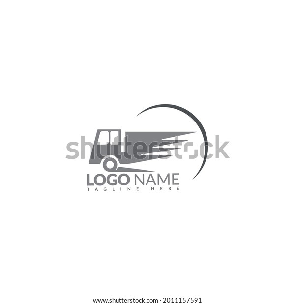 Fast Aerodynamic Logo Template Design Truck Stock Vector (Royalty Free ...