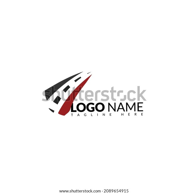 Fast Aerodynamic Logo Template Design Truck Stock Vector (Royalty Free ...