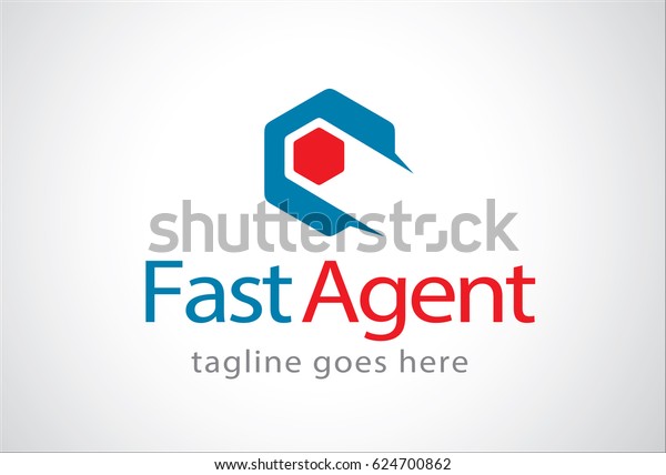 Fast Agent Logo Template Design Stock Vector (Royalty Free) 624700862 ...