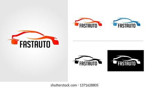 Fast Auto Logo Template Stock Vector (Royalty Free) 1371628805 ...