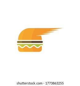 Fast Burger Logo Design Template Burger Stock Vector (Royalty Free ...