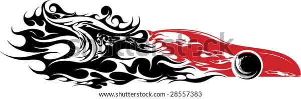 Fast Car Illustration Stock Vector (Royalty Free) 28557383