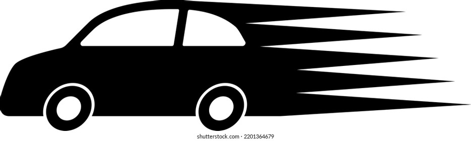 Fast Car Isolated Vector Illustration Stock Vector (Royalty Free ...