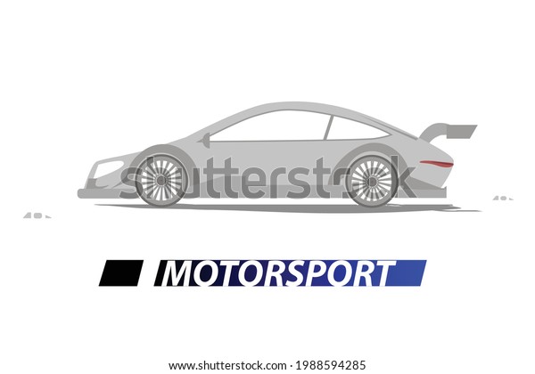 Fast Car Motorsport Vector Stock Vector (Royalty Free) 1988594285 ...