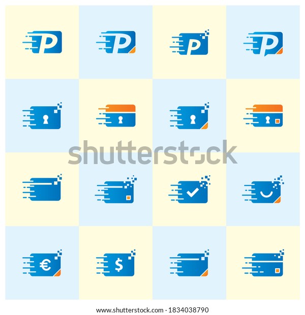 Fast Card Logo Icon Design Template Stock Vector (Royalty Free ...
