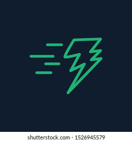 Fast Charging Logo Template Thunder Symbol Stock Vector (Royalty Free ...
