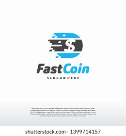 Fast Coin Logo Designs Concept Vector Stock Vector (Royalty Free ...