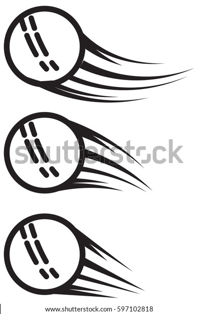 Fast Cricket Ball Icon Illustration Stock Vector (Royalty Free ...
