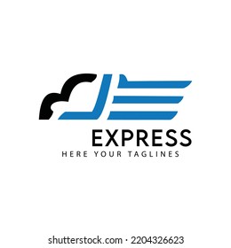 Fast Delivery Car Logo Cargo Design Stock Vector (Royalty Free ...
